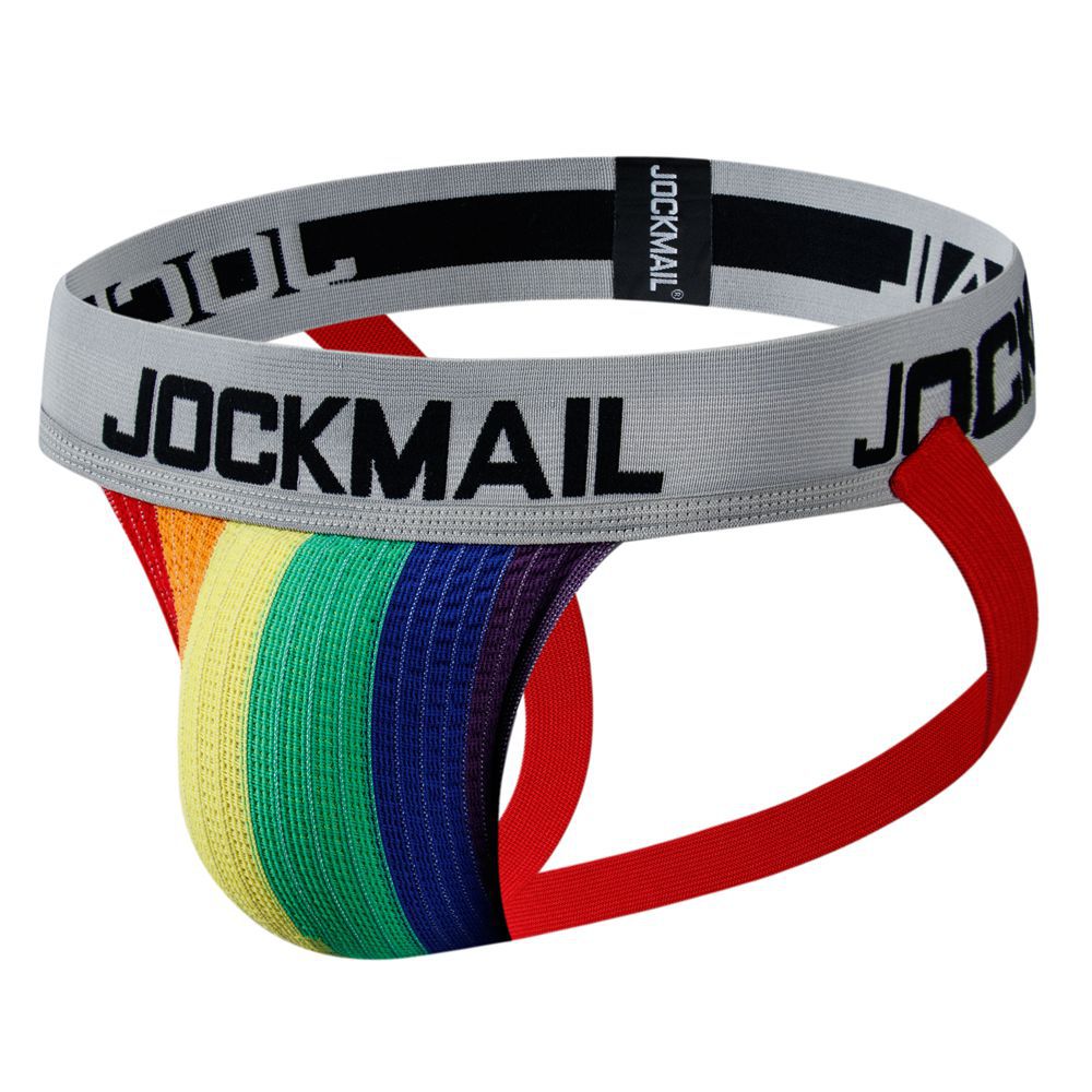 JM Logo Rainbow Jockstrap | Snug Underwear